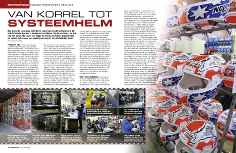 Fabrieksbezoek Nolan helmen